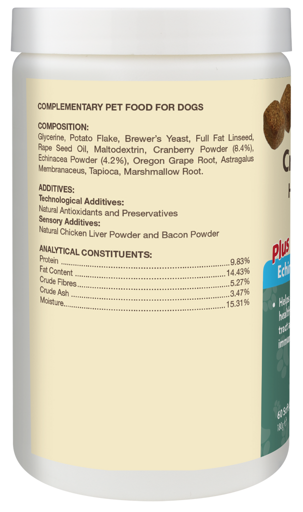 Cranberry Relief for Dogs Soft Chew 60pcs – Overby Farm